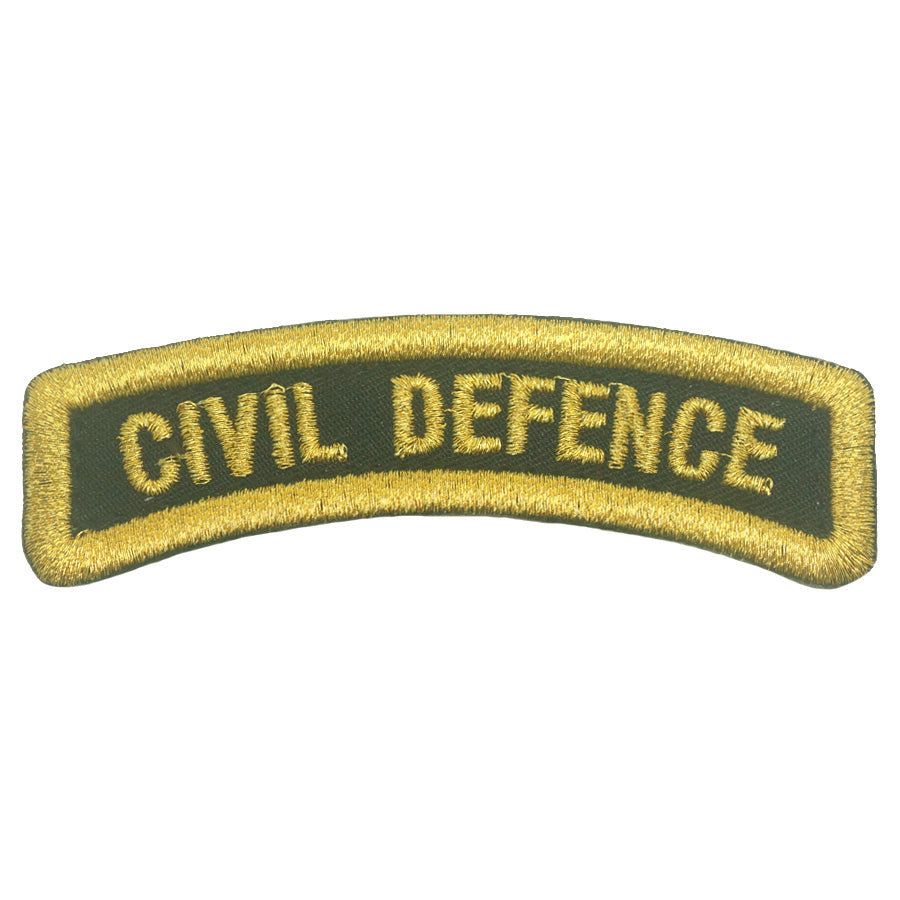CIVIL DEFENCE TAB - BLACK METALLIC GOLD – Hock Gift Shop | Army Online ...