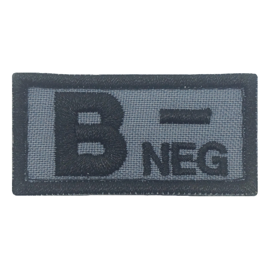 HGS BLOOD GROUP PATCH - B NEGATIVE (GRAY) – Hock Gift Shop | Army ...