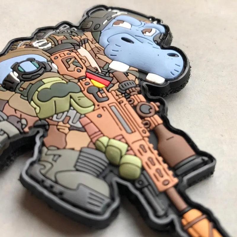 BUNDESWEHR HIPPO #1 - PVC PATCH – Hock Gift Shop | Army Online Store in ...