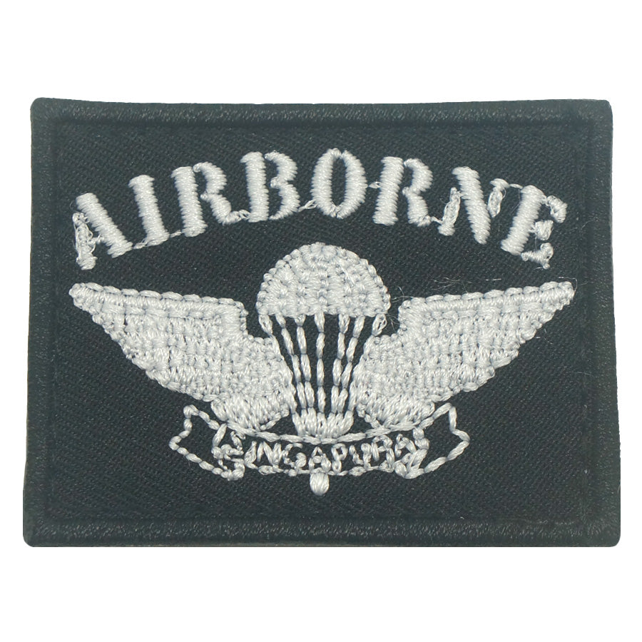 OLD SCHOOL SAF AIRBORNE PATCH - BLACK WHITE – Hock Gift Shop | Army ...