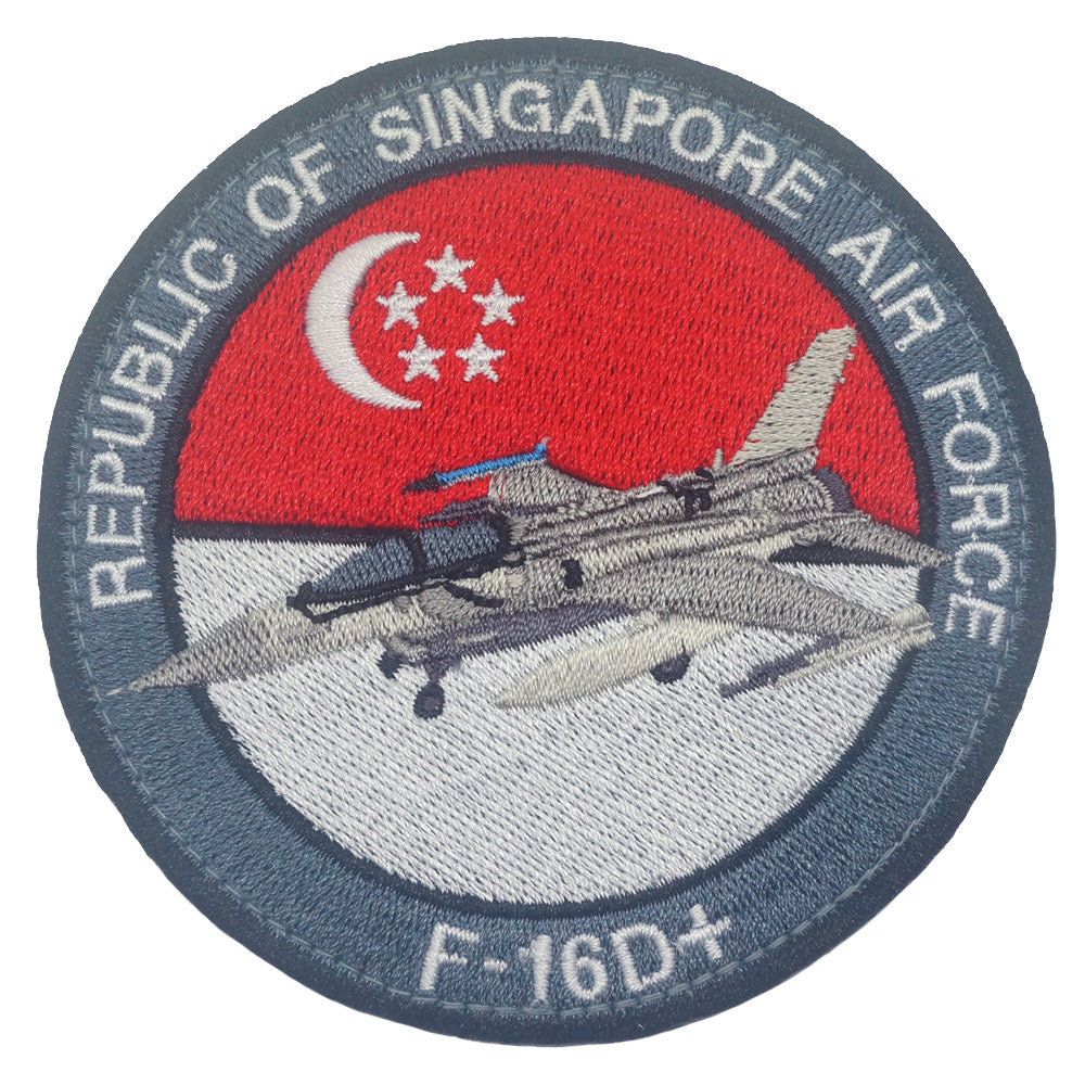 REPUBLIC OF SINGAPORE AIR FORCE F-16D+ PATCH - VERSION 2 – Hock Gift ...