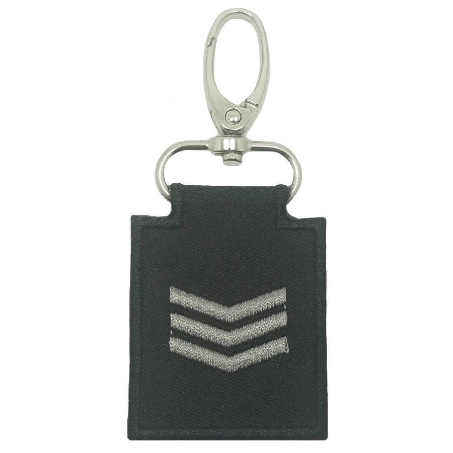MINI SPF RANK KEYCHAIN (BLACK FOLIAGE) - SERGEANT (SGT) – HOCK GIFT ...