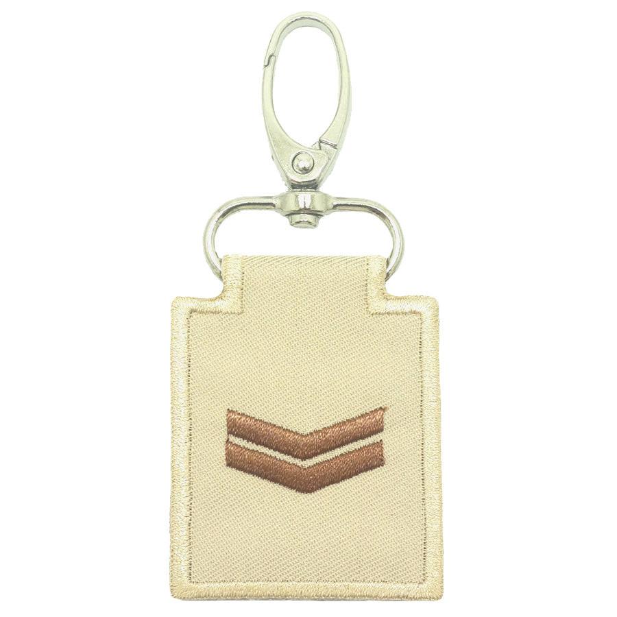 MINI SPF RANK KEYCHAIN (KHAKI) - CORPORAL (CPL) – HOCK GIFT SHOP ...