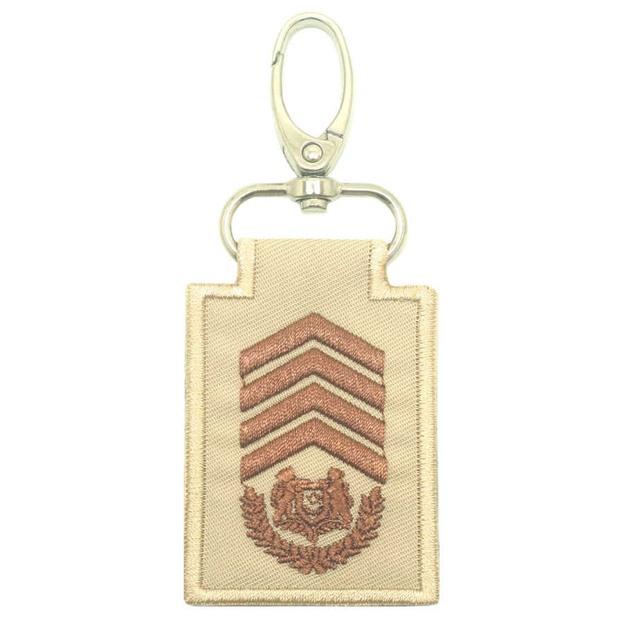 MINI SPF RANK KEYCHAIN (KHAKI) - SENIOR STATION INSPECTOR II (SSI2 ...