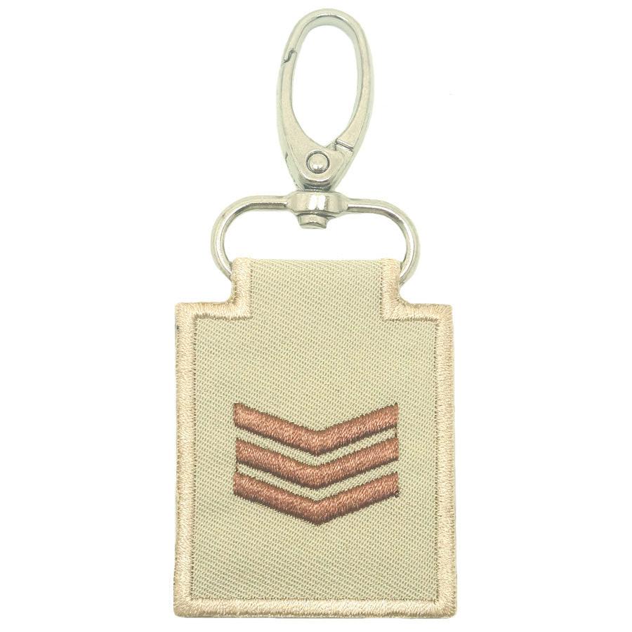 MINI SPF RANK KEYCHAIN (KHAKI) - SERGEANT (SGT) – HOCK GIFT SHOP ...