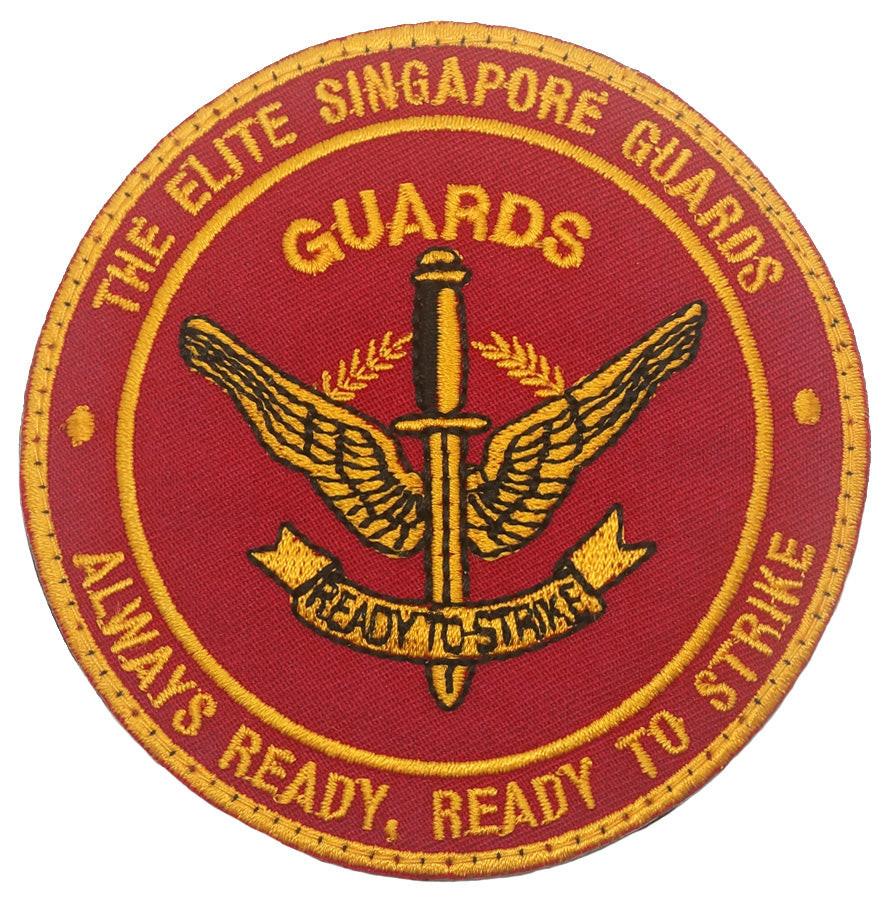Singapore Guards patch (Full Color) 8.7cm Velcro – HOCK GIFT SHOP ...