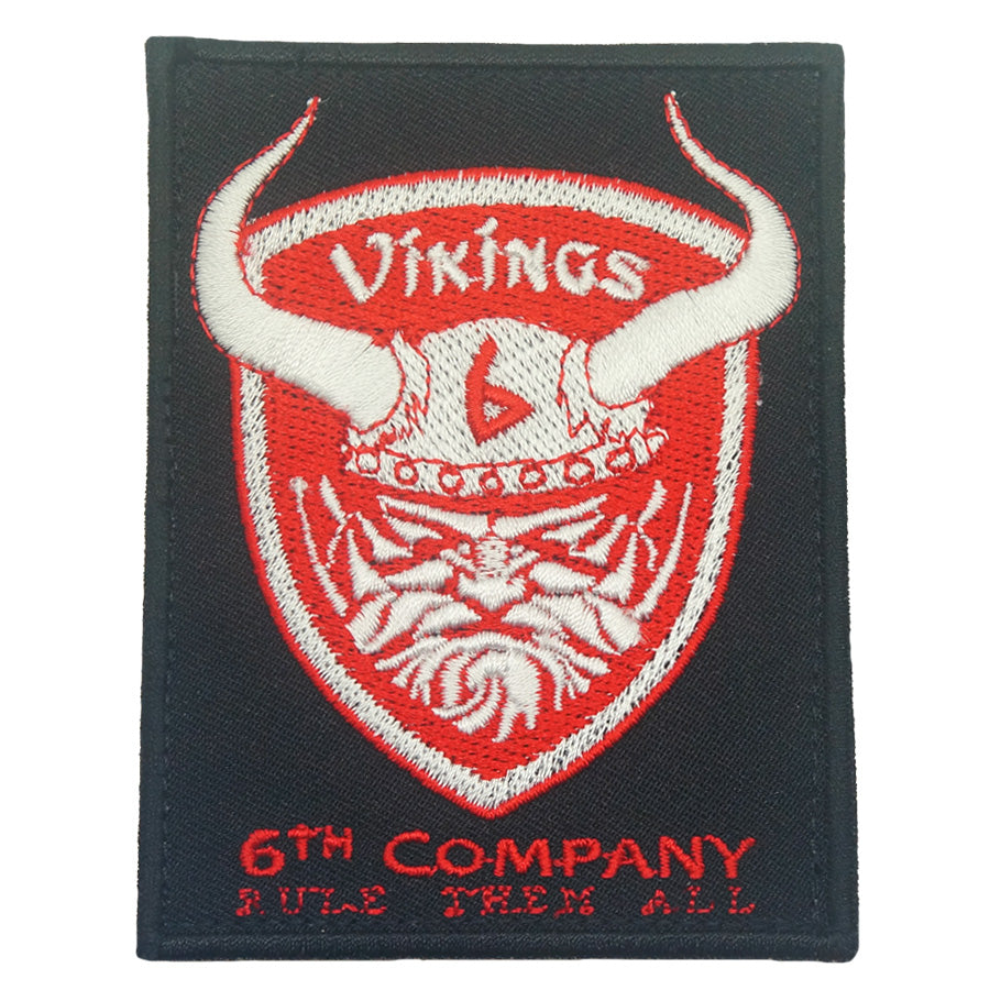 6TH COMPANY VIKINGS PATCH - BLACK RED – Hock Gift Shop | Army Online ...