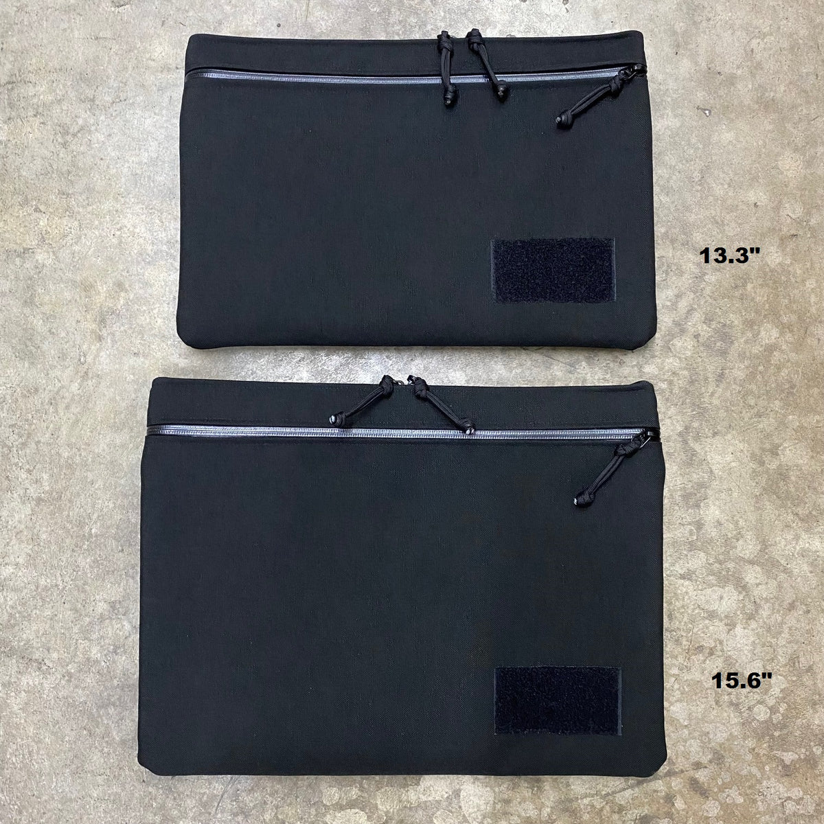 TACTICAL LAPTOP SLEEVE 13.3" - 1000D CORDURA (BLACK WITH RED ZIPS ...