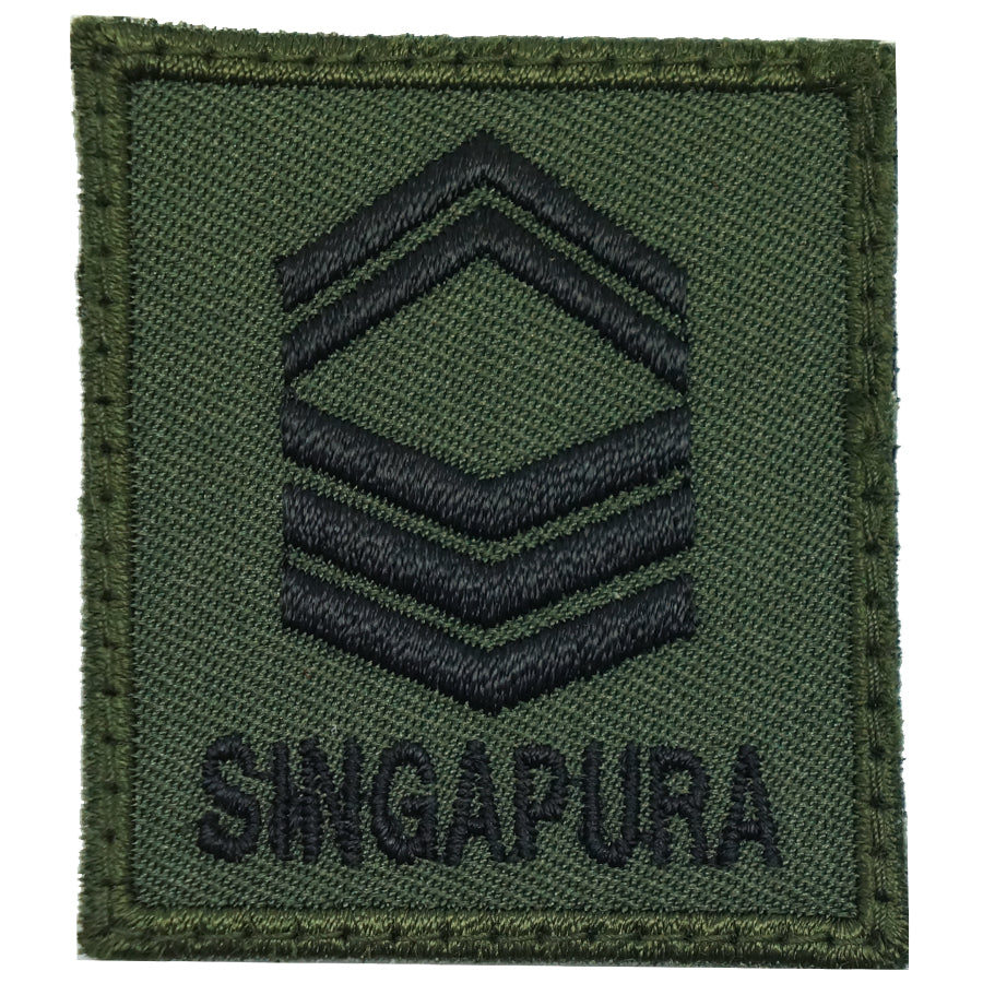 MINI SAF RANK PATCH - 1SG (OD GREEN) – Hock Gift Shop | Army Online ...