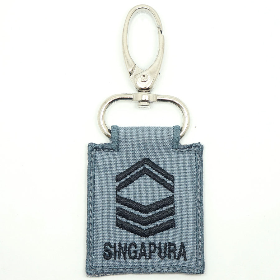 RSN / RSAF MINI RANK KEYCHAIN - 1SG (GRAY) – Hock Gift Shop | Army ...