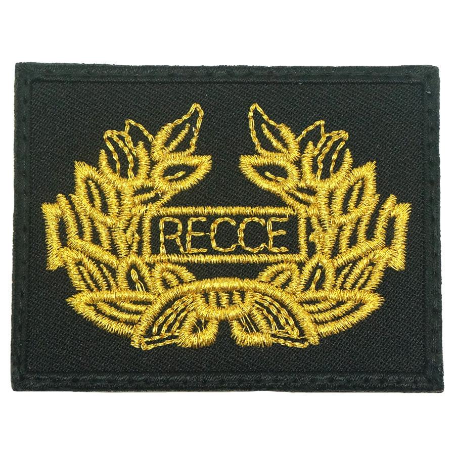 Recce Badge Patch Black Gold Embroidered Velcro – HOCK GIFT SHOP ...