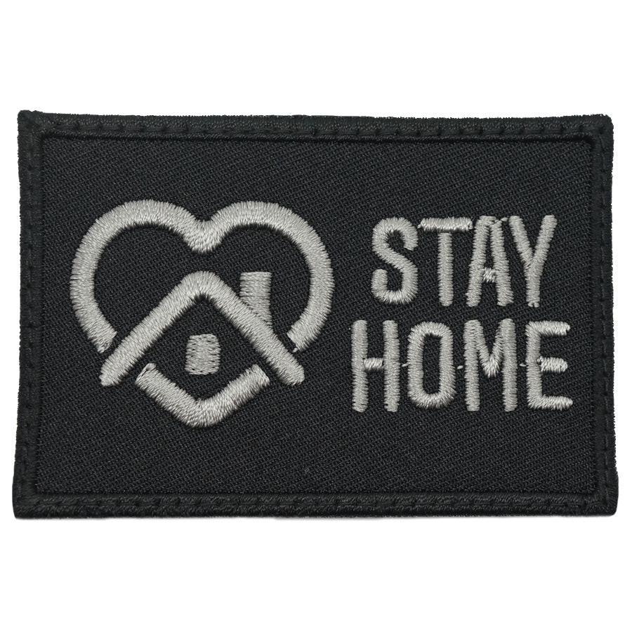 Stay Home Morale Patch Black Foliage | 3 x 2 Velcro – HOCK GIFT SHOP ...
