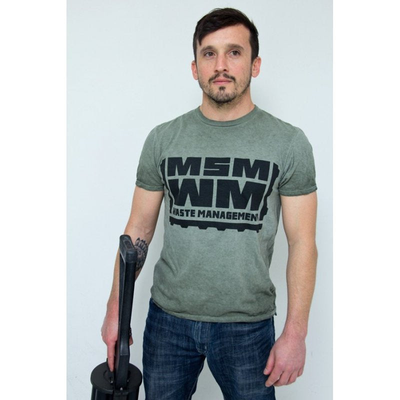 MSM WASTE MANAGEMENT T SHIRT - DISTRESSED GREY – HOCK GIFT SHOP ...